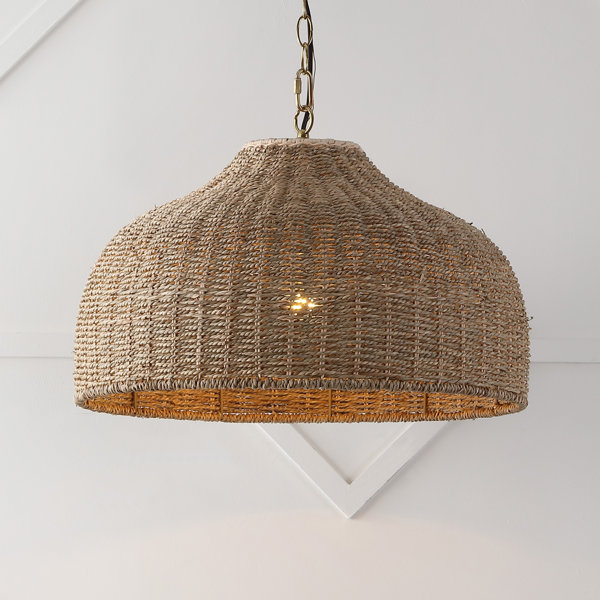 Bay Isle Home Aaroosh 1 - Light Brass Gold Dome Pendant & Reviews | Wayfair